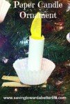 Christmas Craft: Paper Candle Ornament