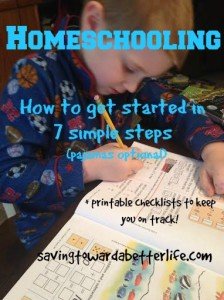 7 Steps to Start Homeschooling Your Child + printable checklist