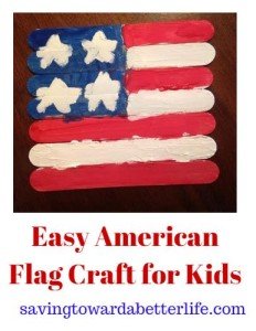 Easy American Flag Craft for Kids