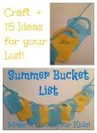 Make a Summer Bucket List with your Kids | Craft + 15 Ideas for your List