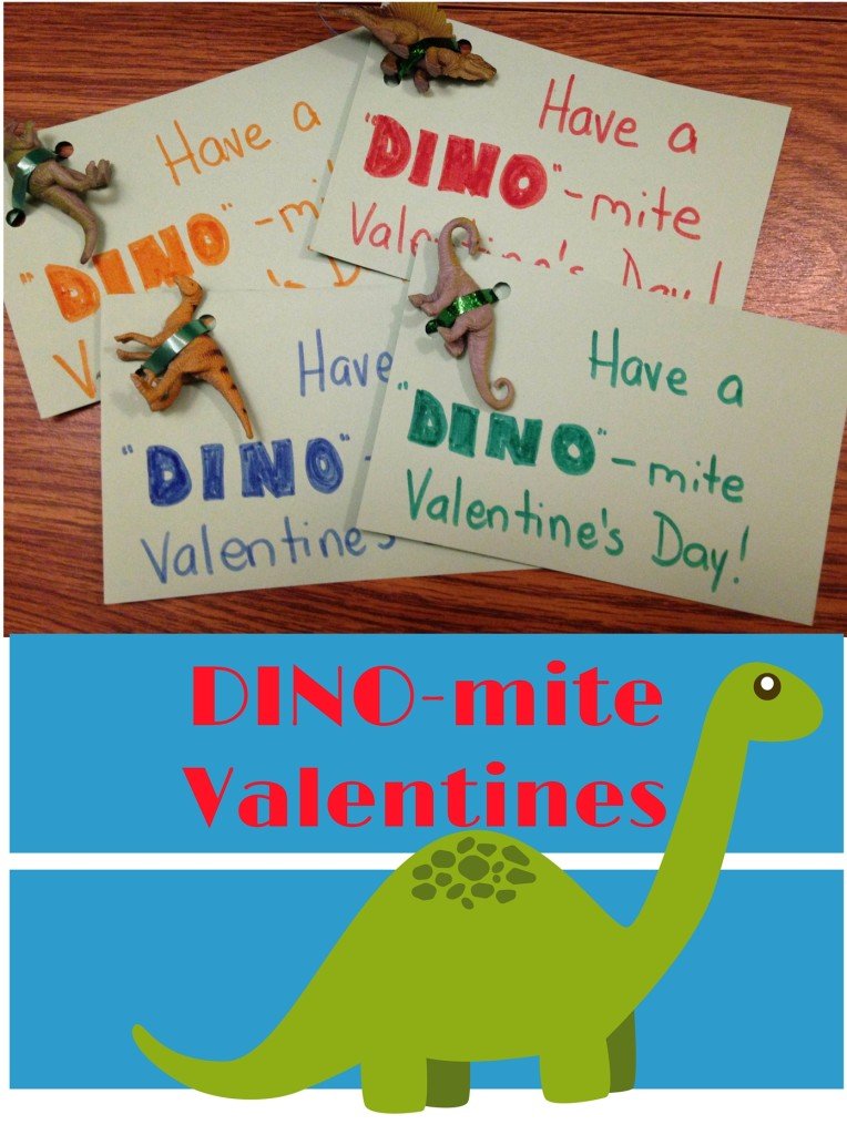 "DINO"-mite Dinosaur Valentines (with printable tags)
