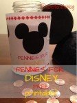 "Pennies for Disney" and other Vacation Fund Jar Printables