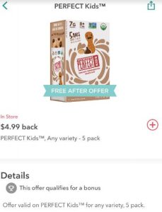 Target: Five FREE PERFECT Kids Bars after Ibotta!
