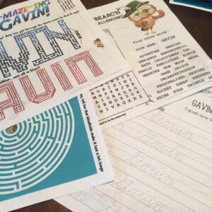 FREE Amazing Name Personalized Printable Fun Sheets for Kids