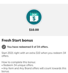 Ibotta Weekend Warrior and $10 Fresh Start Bonuses!