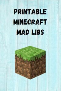 Fun for Kids: Printable Minecraft Mad Libs | Download one for FREE