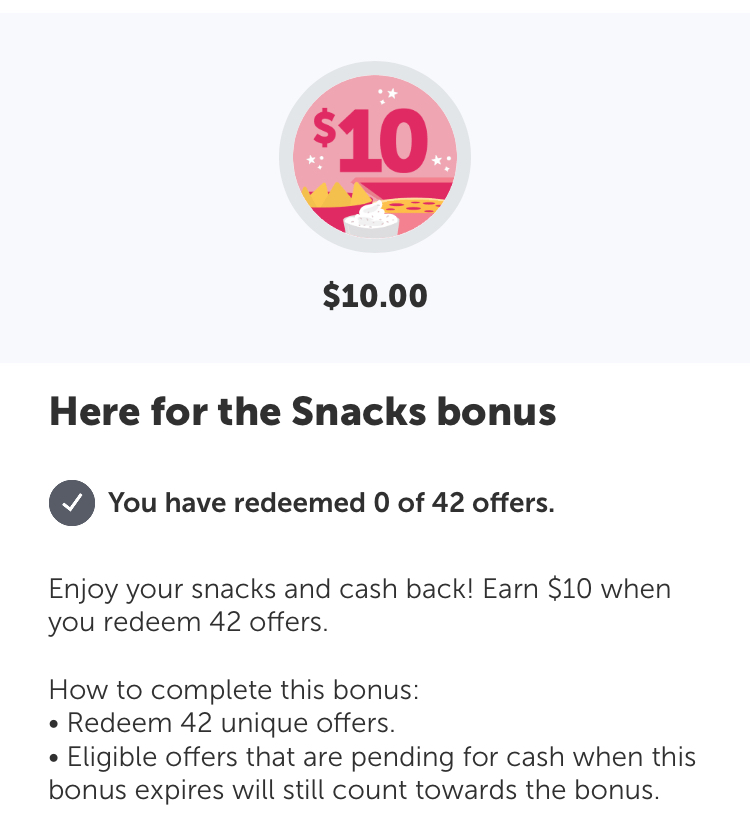 Ibotta: "Here for the Snacks" Bonus and Refer a Friend for FREE SNACKS!