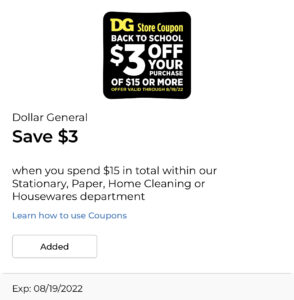 Dollar General: $3/$15 Paper Products, School Supplies + more