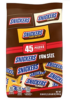 SNICKERS Variety Mix, 45 Fun Size Chocolate Candy Bars under Ten Bucks