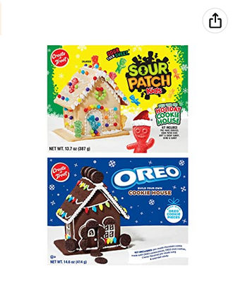 Create-A-Treat OREO and SOUR PATCH KIDS Holiday Cookie House Kits BOTH ...