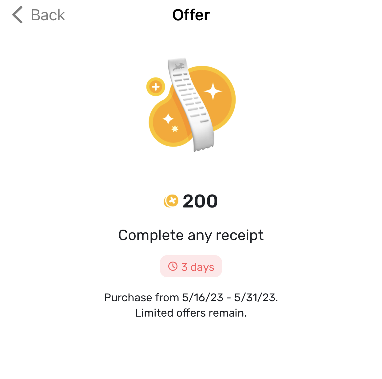 Fetch Rewards: 200 Bonus Points for scanning any receipt
