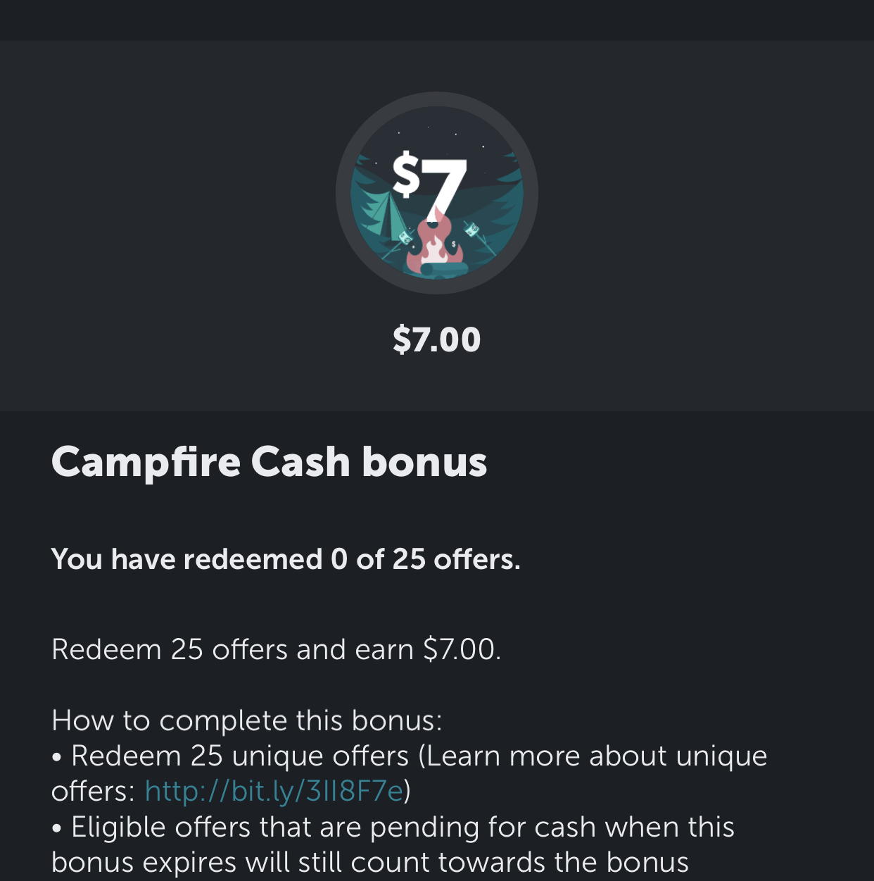 Ibotta $7 Campfire Cash Bonus