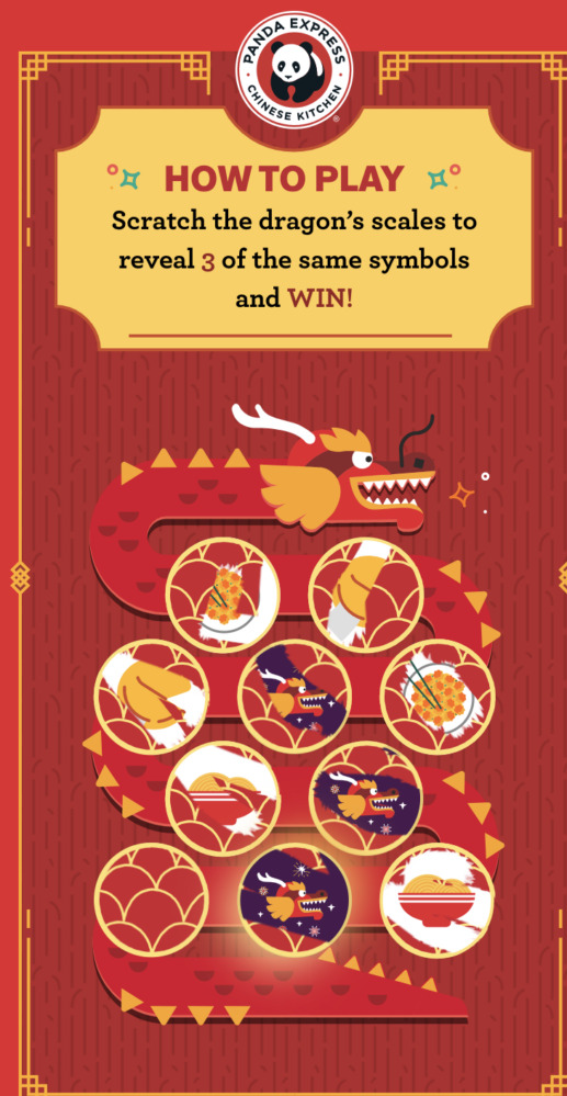 Panda Express: Win FREE Food with Lunar New Year Instant Win Game!