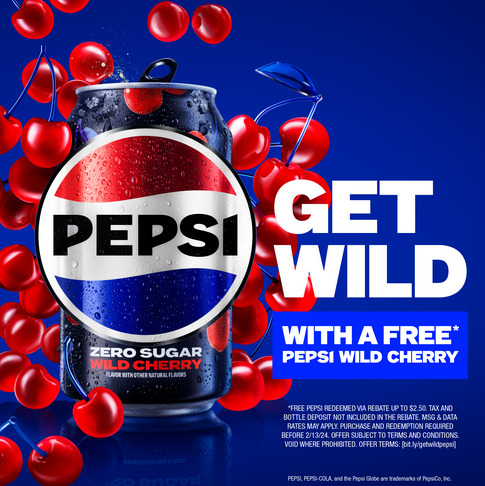 FREE Pepsi Wild Cherry Rebate (thru 2/13)